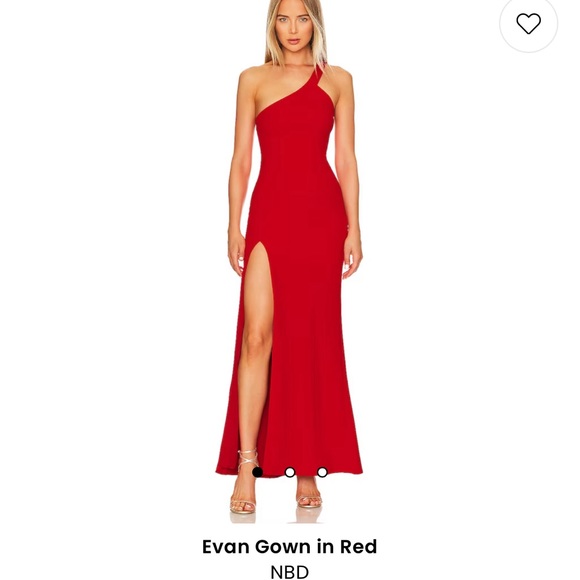 NBD | Dresses | Revolve Nbd Evan Prom Dress Red Xxs | Poshmark